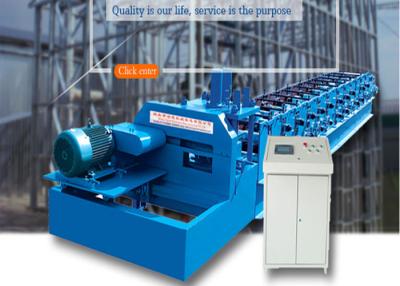 China C Purlin Color Steel Roll Forming Machine Fly Cutting PLC Controlling System for sale