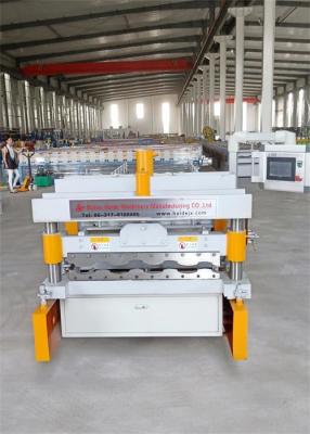 China Dubbel laagbroodje die Materiaal / Dakwerkbladenmachine met 12 Rijen vormen Te koop