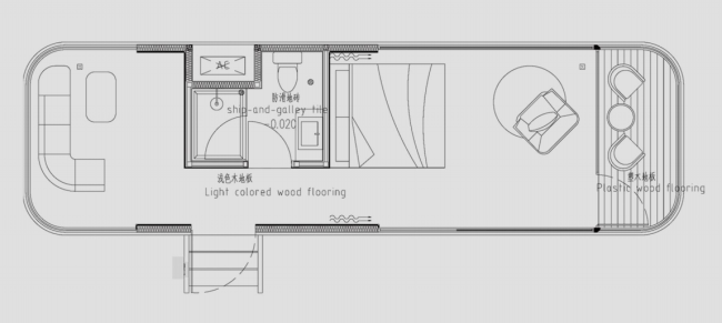 B7 Space Capsule floor plan