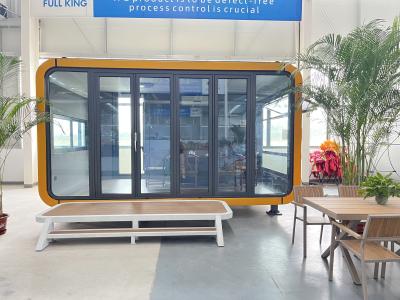 China Prefabricated Apple Cabin House Kiosk Tea Room Rest Room Customized Size Layout for sale