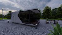 China China High Tech Space Capsule House Container with Balcony Smart System 20ft for sale