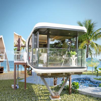 China Prefabricated Construction Small Capsule House With Fuqian Metal Container Capsule Hotel for sale