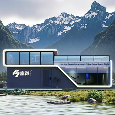 China Luxury Prefabricated Construction Mobile Space Capsule With Fuqian Metal Capsule Houses for sale