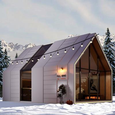China Buiten Prefab Capsule House Minimalistisch Technologisch Esthetiek Ruimte Capsule Spire Cabin Te koop