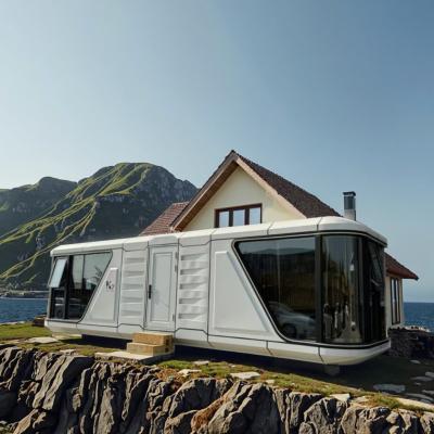 China Mobiele capsule huis veelzijdig mobiele woonstel staal frame voor keuken slaapkamer badkamer supermarkt appartement kantoor winkel for sale