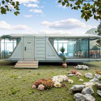 China Galvanized Steel Frame Prefab Modular House 38m² Space Capsule Home with Smart System for sale