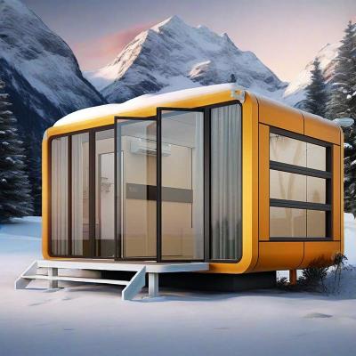 China Kabine Huis Draagbaar Mobiele Modulaire Prefab Huis Kantoor Pod Huis Kabine Container Huis Met Gebroken Brug Aluminium Venster Te koop