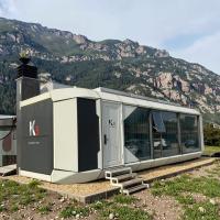 China Full King C5 Modular Space Capsule House with Solar Panels CE Certified 2 Units MOQ for sale