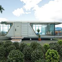 China Galvanized Steel Frame Prefab Modular House 38m² Space Capsule Home with Smart System for sale