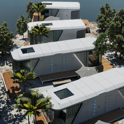 中国 K7 宇宙カプセル ハウスボート 料理屋 現代のデザイン 鉄鋼サンドイッチパネル 販売のため