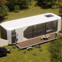 China Custom Luxury Space Capsule House CE ISO Certified 20ft Prefab Glamping Unit for sale