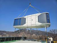 China Movable Panoramic Skylight Space Capsule House 5.8m 8.5m 11.5m Customizable Outdoor for sale