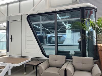 中国 可動式ホームステイパーティーモバイルホーム、清掃が簡単、透明窓、全アルミニウムシェル、アウトドアホリデー用スペースカプセル 販売のため