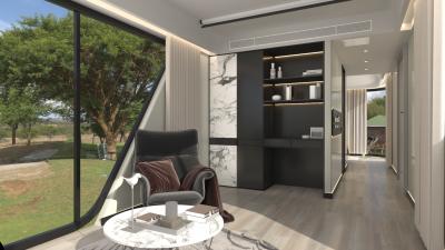 중국 궁극의 소형 생활 미래형 우주 캡슐 하우스, 지능형 제어 및 몰입형 경험 판매용