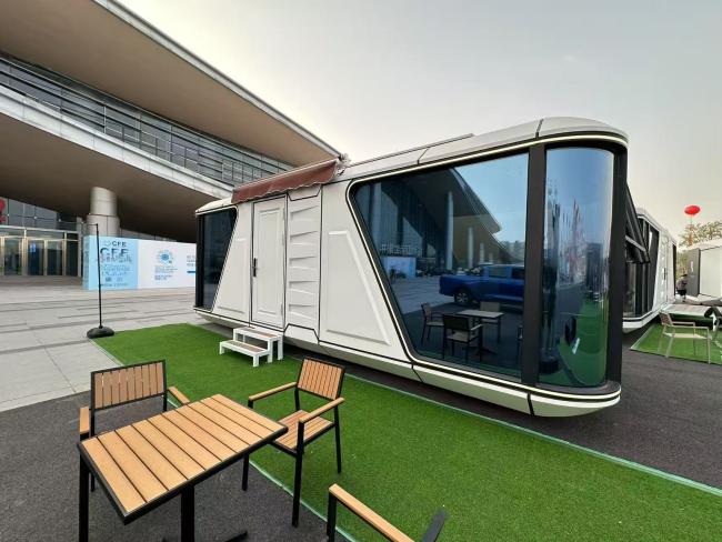 Space Capsule House exterior view