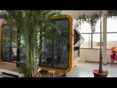 Prefabricated Apple Cabin House Kiosk Tea Room Rest Room Customized Size Layout