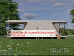 Insulated Waterproof Fireproof Space Capsule Home House with Materials and Construction