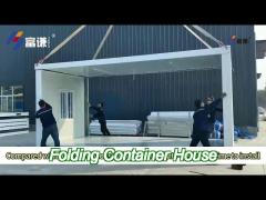 Customized Layout Portable Fold Out Container House / Foldable 20ft Container