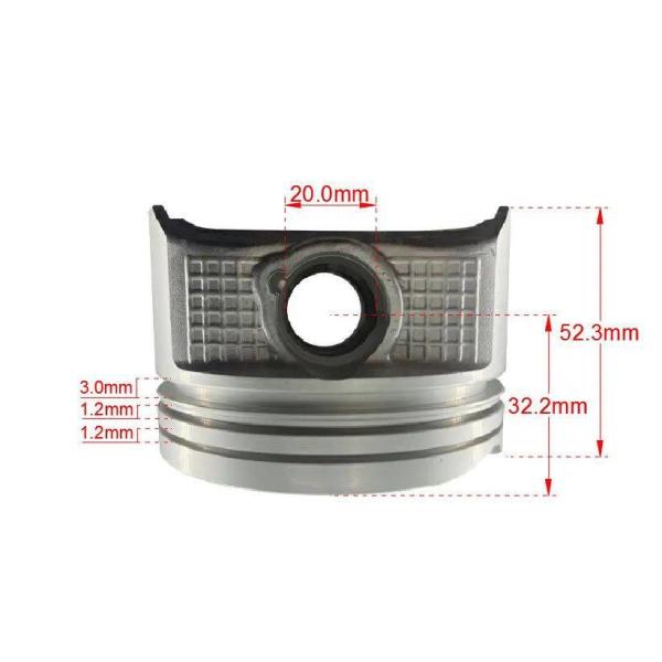 3ZZ Piston in alluminio fuso 131010D070 Alta flessibilità per Toyota Corolla