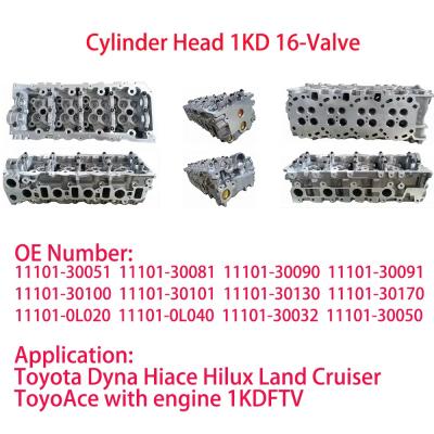 中国 トヨタ 2Y 3Y 4Y 4ランナー・クラウン・ヒラックス・ライト エース・タウン・エース トヨタ 2kd ヒラックス・ライト 2KDFTV用のシリンダーヘッド 販売のため