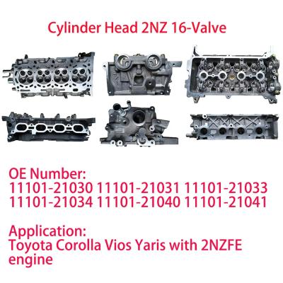 China Toyota 1NZ 2NZ 1ZZ 2ZZ Cylinder Heads For Corolla Vios Yaris Matrix Voltz RAV4 Toyota Corolla Diesel 2c & 2CT Cylinder Head for sale