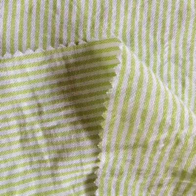China 100% Polyester Plain Weaving - Stripe Pattern - Imitate Linen Hand Feel for sale