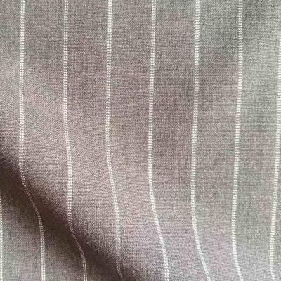 China Polyester Rayon 4 Way Spandex Fabric in Stripe Pattern for Suits for sale