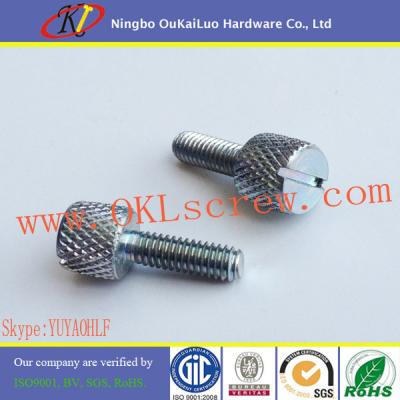 China Slotted Knurled Thumb Screws for sale