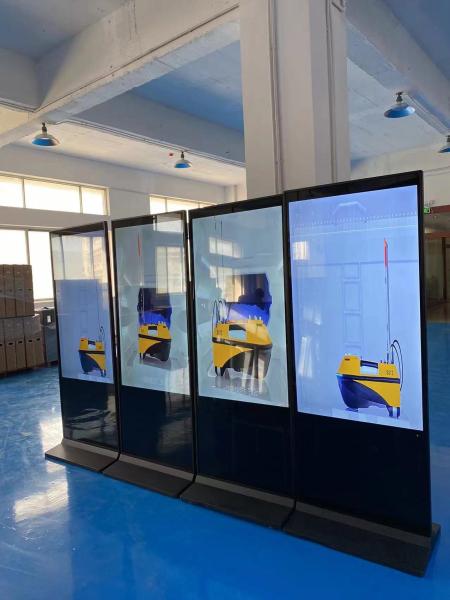 Quality 65'' Ultra-Thin Bezel HD LCD Advertising Machine Anti-Explosion Vertical LCD for sale