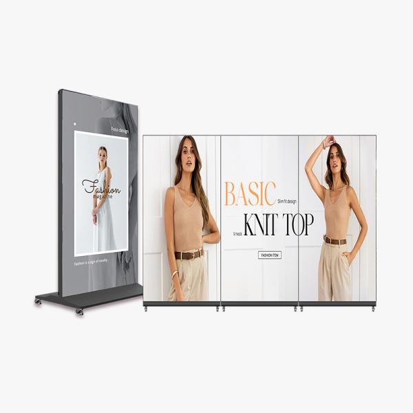 Quality Full Screen 75''85''98' Moveable Vertical Digital Signage LCD Advertising Player for sale