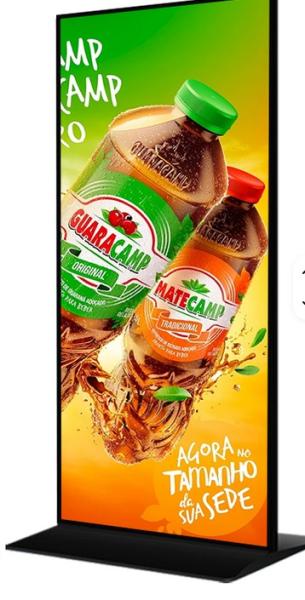 Quality 75' Floor Standing LCD Digital Signage Poster Display LCD Splicing Screen for for sale