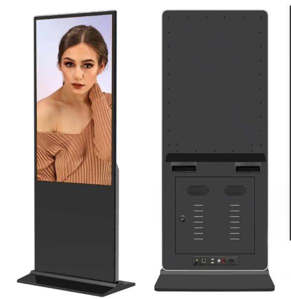 Quality Free CMS Interactive Touch 43/49/55 Inch LCD Indoor Totem Kiosk IP65 Rating for sale
