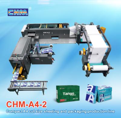 China CHM  A4A3 copy Sheeter And Packing Machine Output 8-10 tons per day A4 Paper Production Line for sale