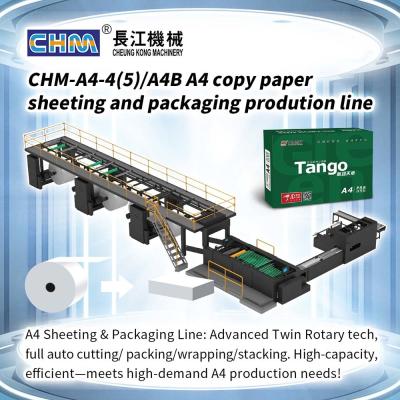China CHM  Fully Auto A4  A3 Paper Sheeter And Packing Machine  Production Line With Max 280m/min Speed for sale