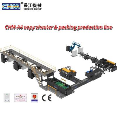 China A4 A3 Copy Paper Cutting Machine And Ream Packing Machine 250 Cut/Min 40reams/Min for sale