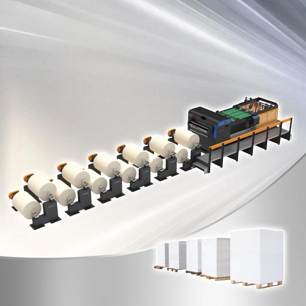 Quality L Type High Speed Paper Sheeter 8 - 12 Rolls  Paper Sheet Cutting for sale