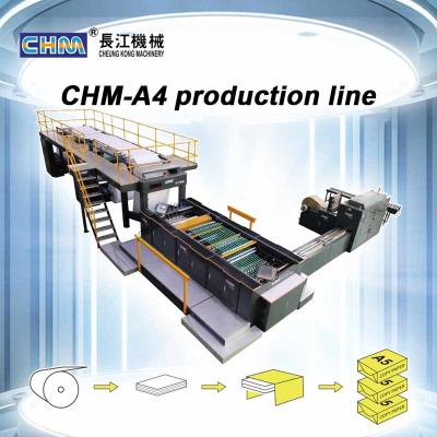 China A4 A3 Copy Paper Cutting Machine And Ream Packing Machine output 600 tons per month for sale