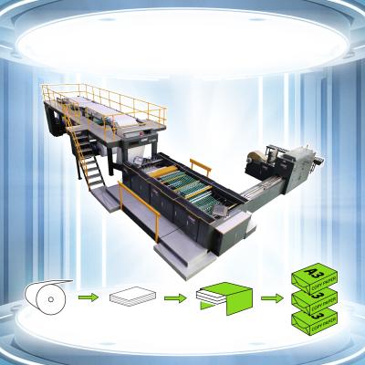 China A4 A3 Copy  Paper Cutting And Packing Machines Office Paper Sheet Making Machine for sale