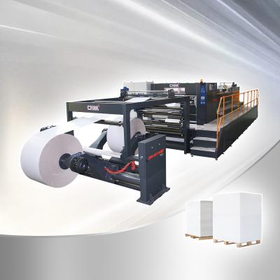 China CHM Double Rotray Paper Sheet Cutter Machine Reel To Sheet Cutting Machine 1700mm for sale