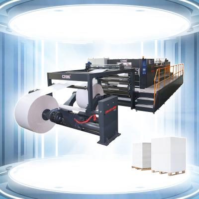 China Paper Sheeter Machine  Synchronize-Fly Sheeter Double Rotary Paper Sheeting Machine for sale