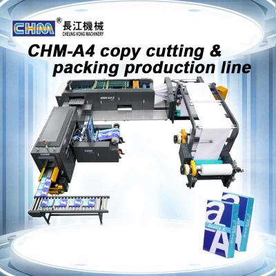 China Compact A4 Copy Paper Sheeting And Packing Production Line Making Machines for sale