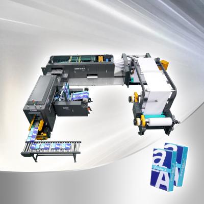 China CHM A4 Paper Cutting Machine Fully Automatic 10 Reams Per Minute Compact Design Copy Paper Production Line for sale