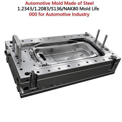 China Automotive Mold Made of Steel 1.2343/1.2083/S136/NAK80 Mold Life 000 for Automotive Industry for sale