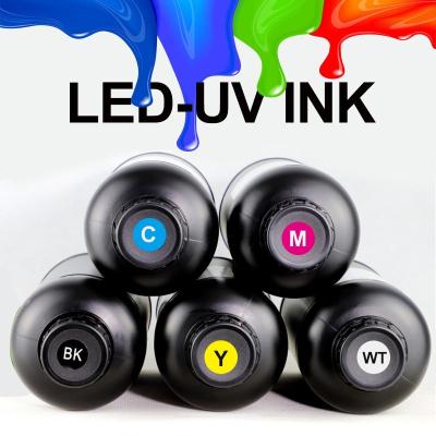 China Hard LED UV Curable Ink Exceptional Adhesion Scratch Resistance For Inkjet Printing for sale