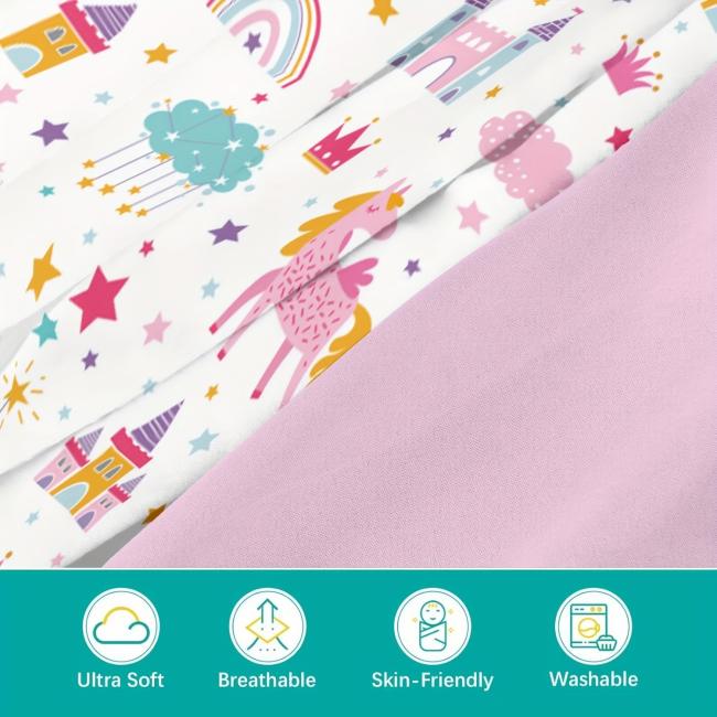 Floral patterned crib sheet in a nursery setting