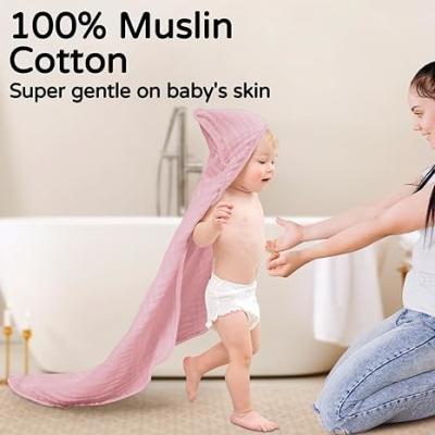 Cina Muslin Skin Friendly Bambino asciugamani Set asciugamani Bambino 32 * 32 pollici in vendita