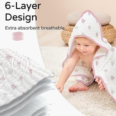Cina Muslin Skin Friendly Bambino asciugamani Set asciugamani Bambino 32 * 32 pollici in vendita