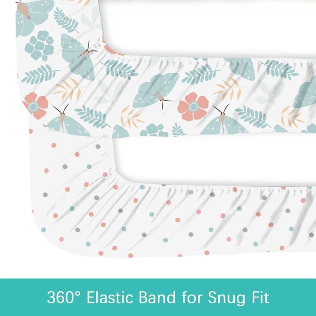 Universal fit bassinet sheet on various mattress shapes