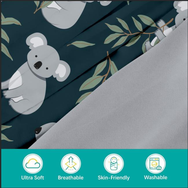 Close-up of breathable bassinet sheet fabric showing soft texture