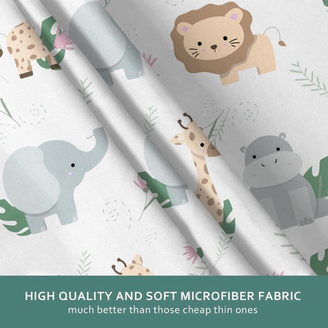 Floral patterned bassinet sheet in nursery setting